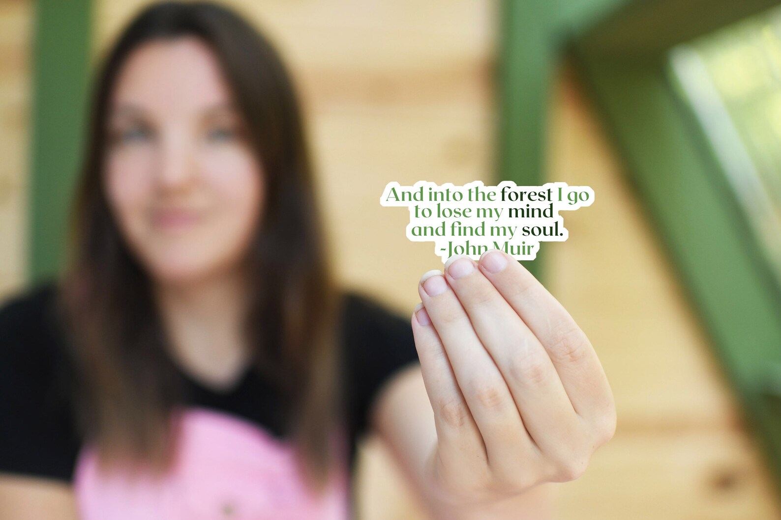 Nature Sticker John Muir Forest Vinyl Sticker for Water - Etsy