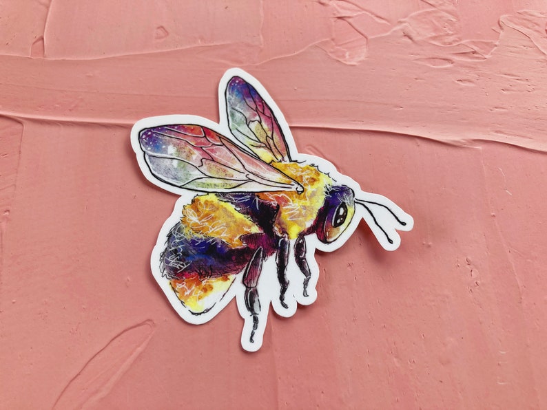 Bee Sticker Honey Bee Waterproof Vinyl Sticker Bee Kind | Etsy