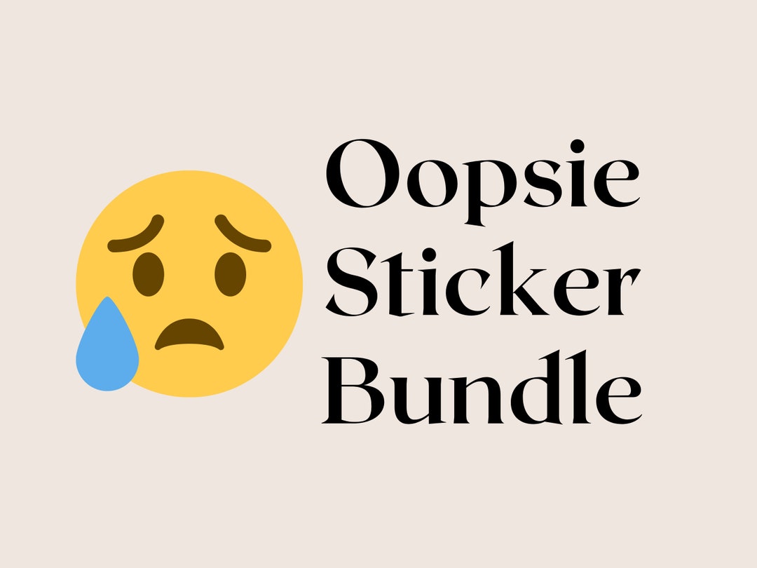SALE Oopsie Sticker Pack, Discounted Stickers, Mystery Sticker Pack ...