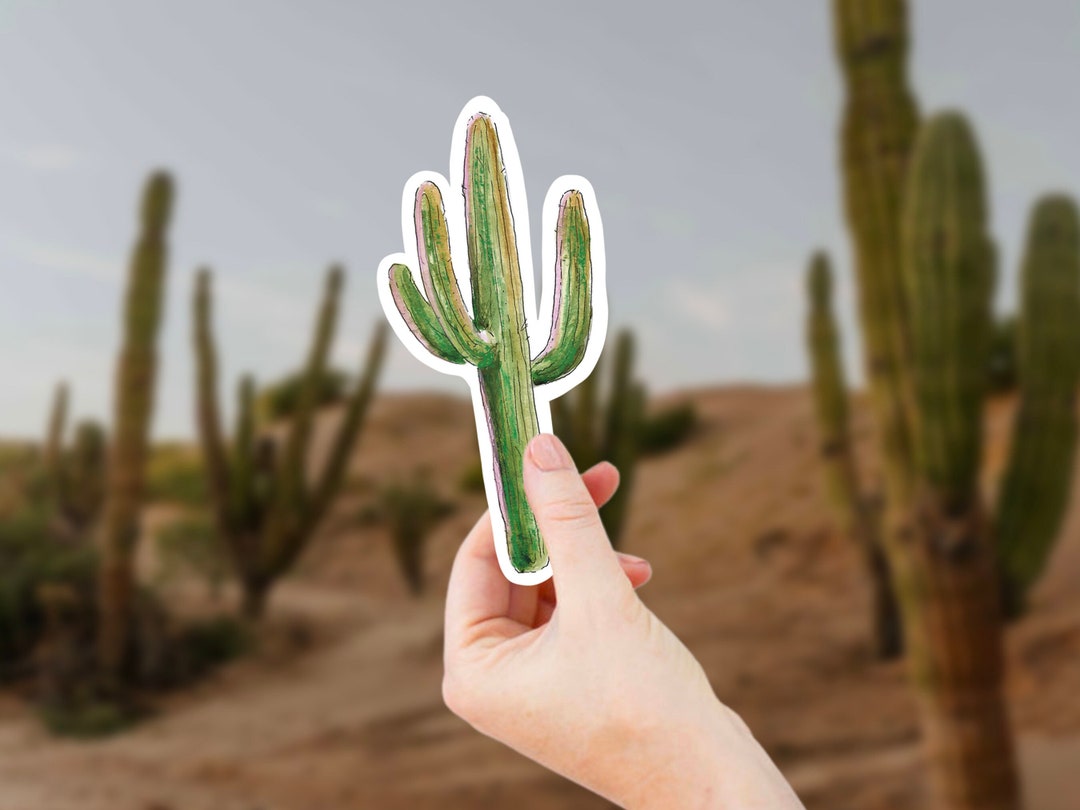 Large Saguaro Cactus Sticker: Waterproof Vinyl Decal for Outdoors - Etsy