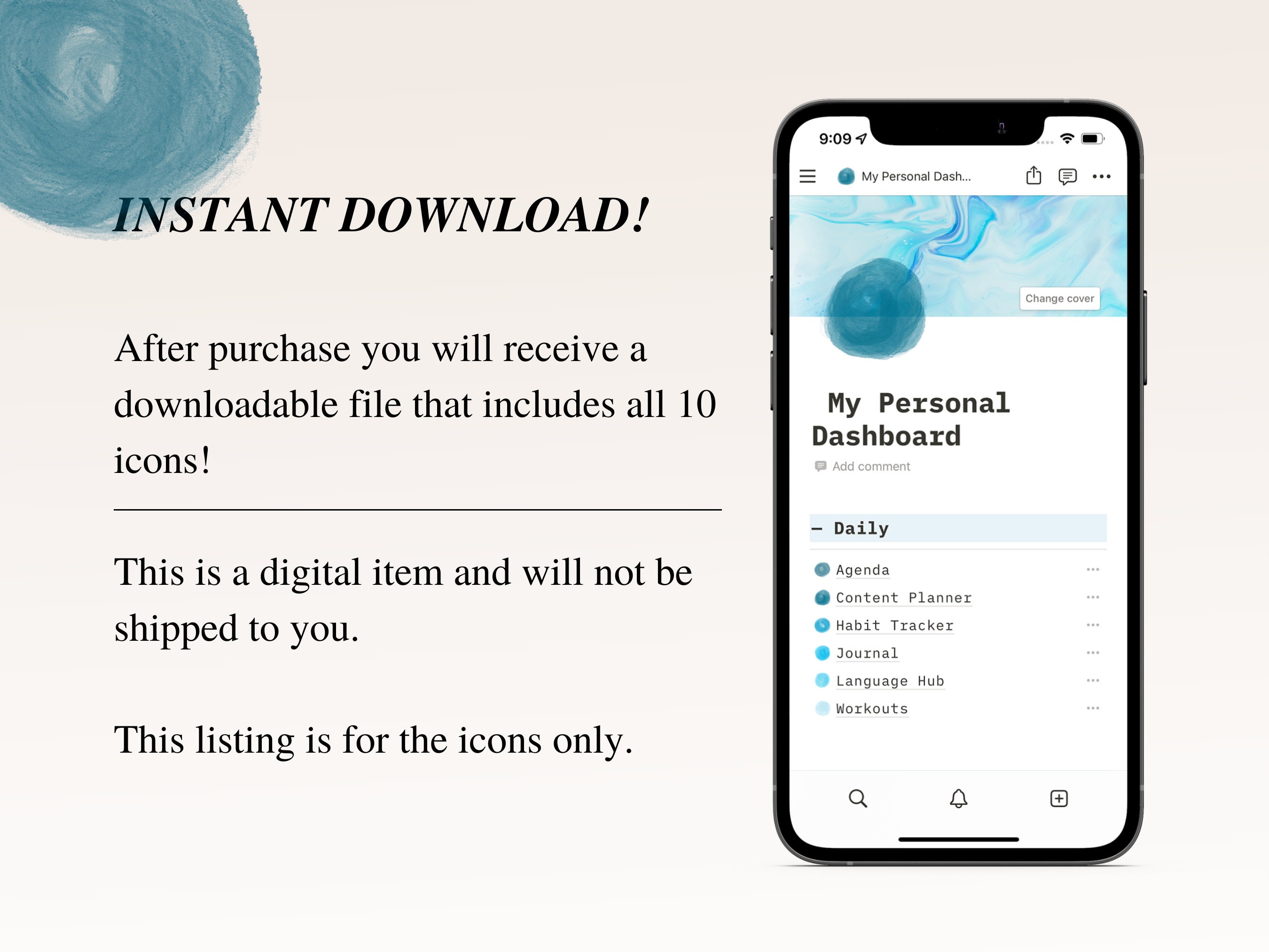 Notion Icons Aesthetic PNG Dot Stickers for Digital Planner - Etsy