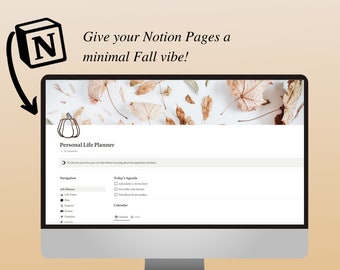 Fall Notion Template - Etsy