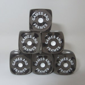 Personalized Farkle Dice W/ Free Storage Pouch, Set of 6, Rounded ...