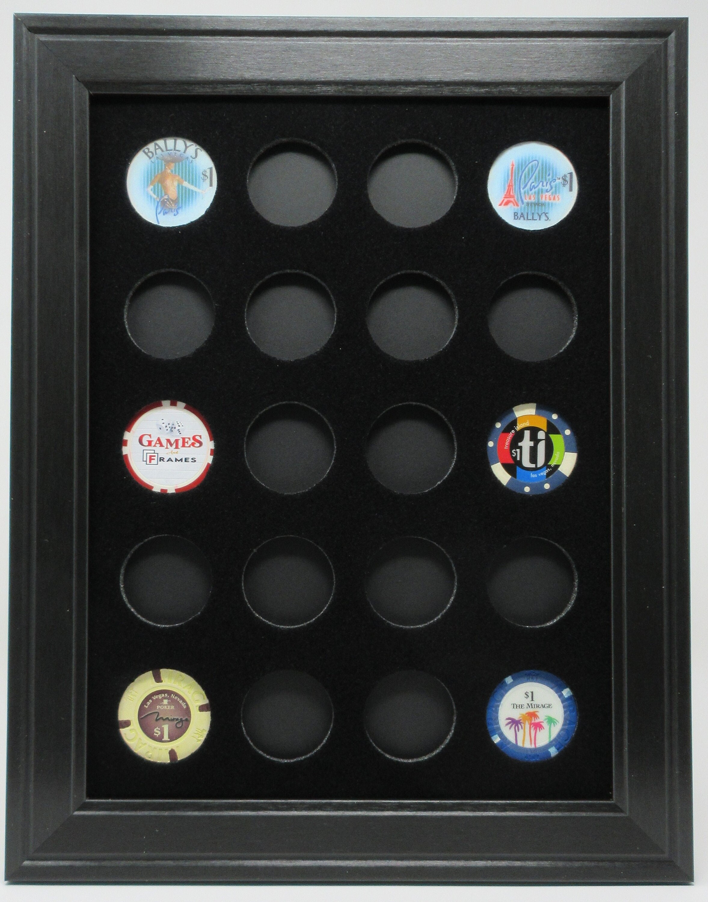 Casino Chip Display Case