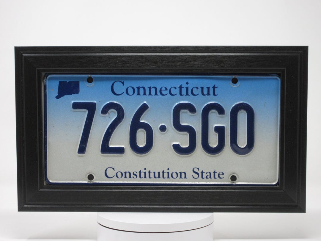 Automobile License Plate Wall Display Picture Frame W/acrylic Front ...