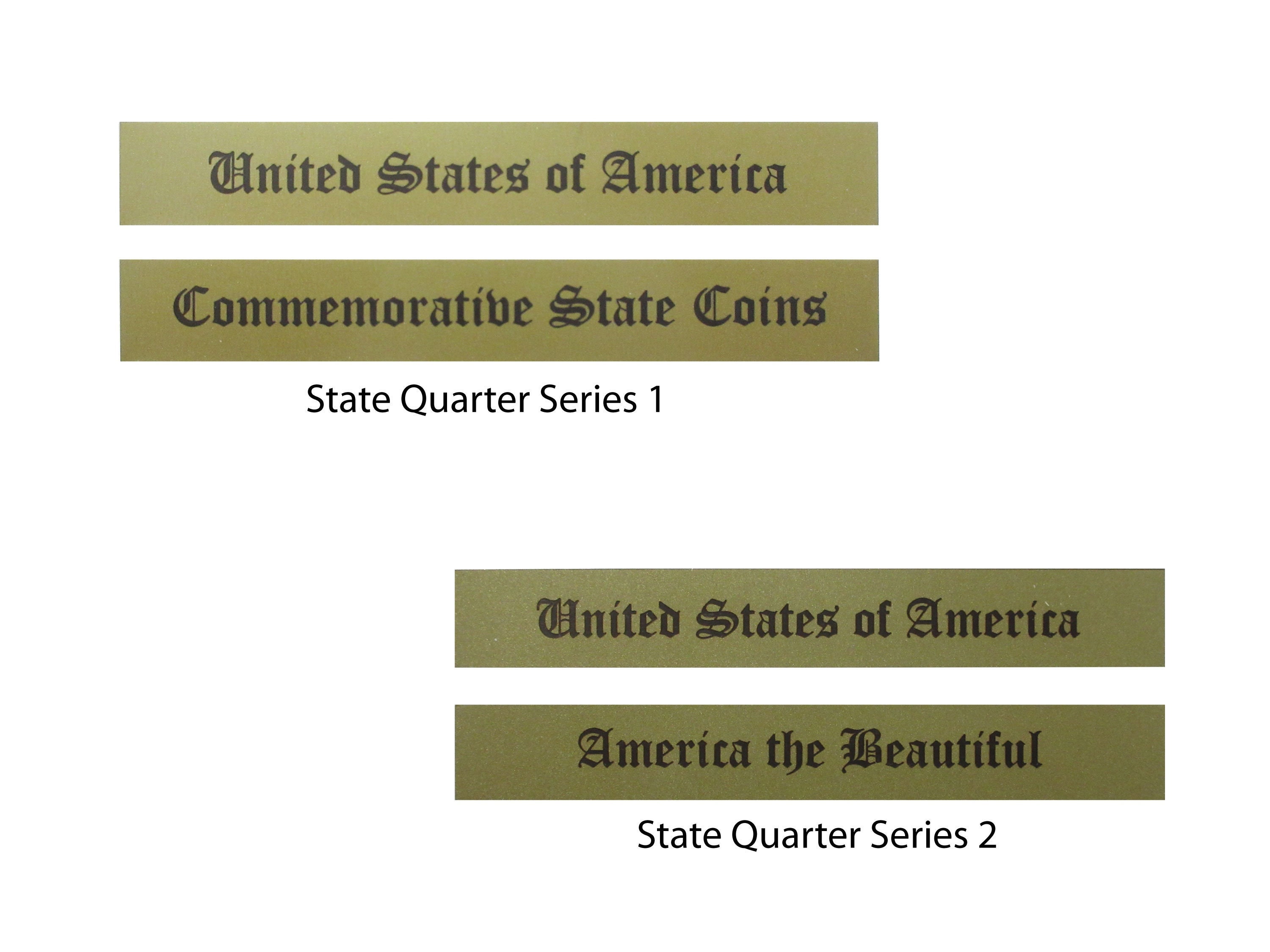 50-state Washington Quarter Wall Display Picture Frame, USA Made (coins ...