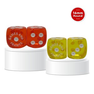 Personalized Farkle Dice W/ Free Storage Pouch, Set of 6, Rounded ...