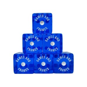 20+ Personalized 19mm Square Translucent Dice - Etsy