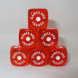 Personalized Farkle Dice W/ Free Storage Pouch, Set of 6, Rounded ...