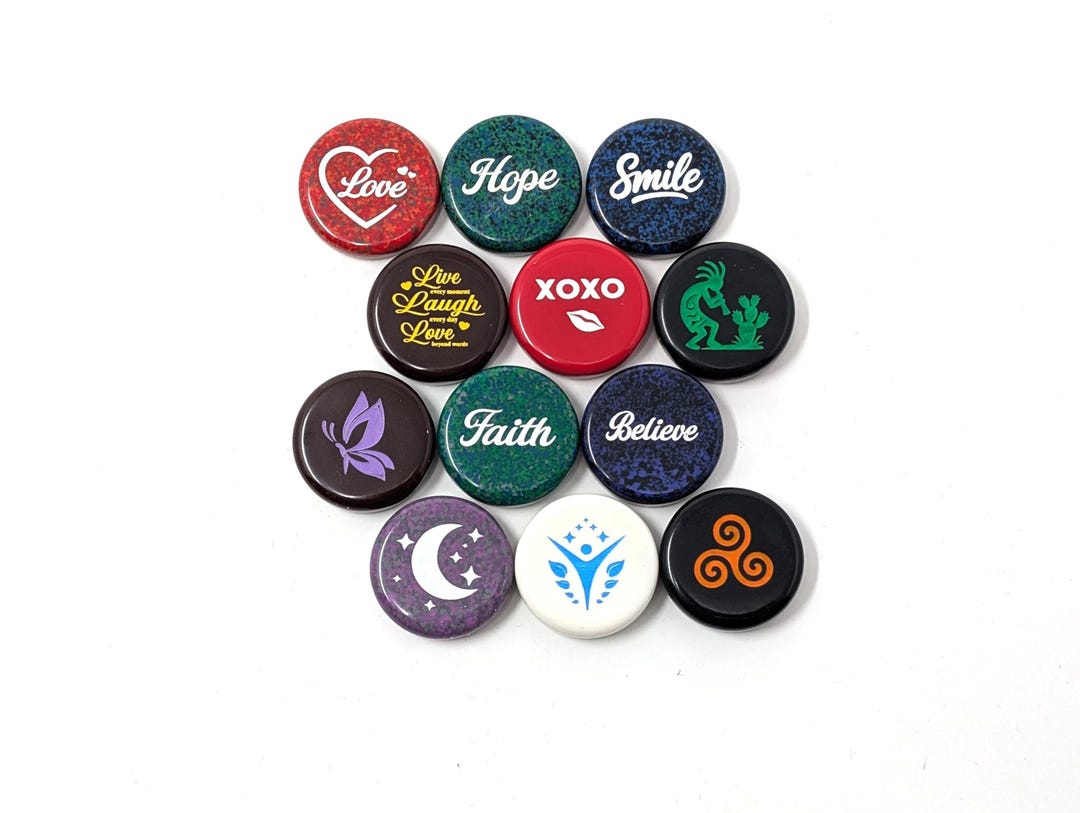 Worry Stones With Personalized Art or Inspirational Phases, 1-3/16 ...