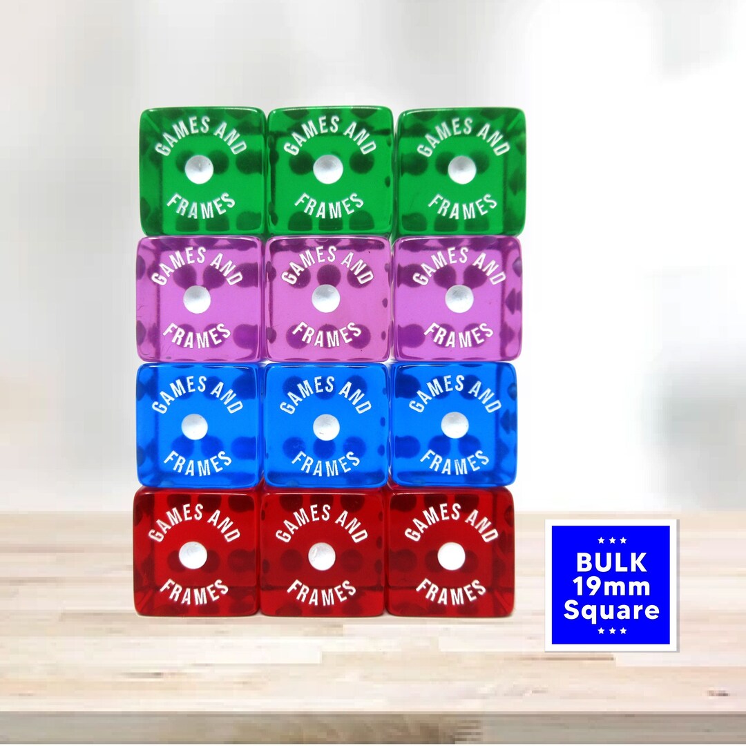 100+ Personalized 19mm Square Translucent Dice - Etsy