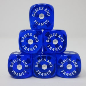 Personalized Farkle Dice W/ Free Storage Pouch, Set of 6, Rounded ...
