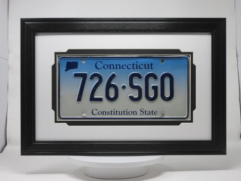 Automobile License Plate (not Included) Double Matted Wall Display ...