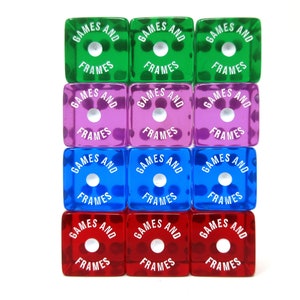 20 Personalized 19mm Square Translucent Dice - Etsy