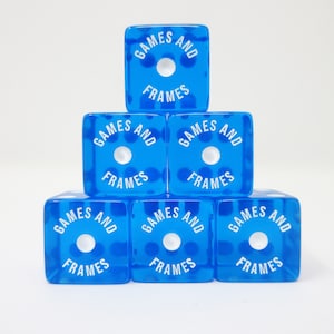 20 Personalized 19mm Square Translucent Dice - Etsy