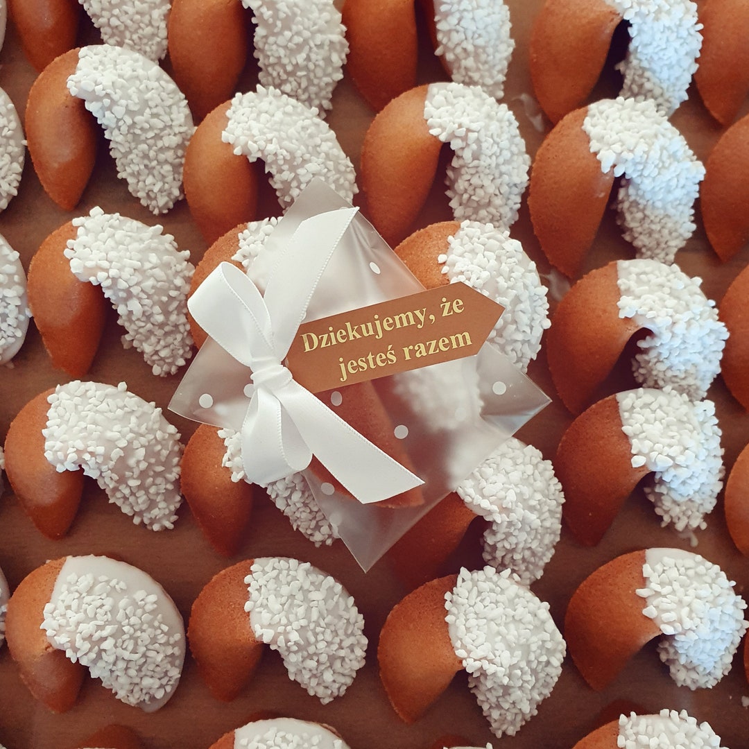 Personalized Fortune Cookie With Shiny GOLD Name Card, Birthday Table ...