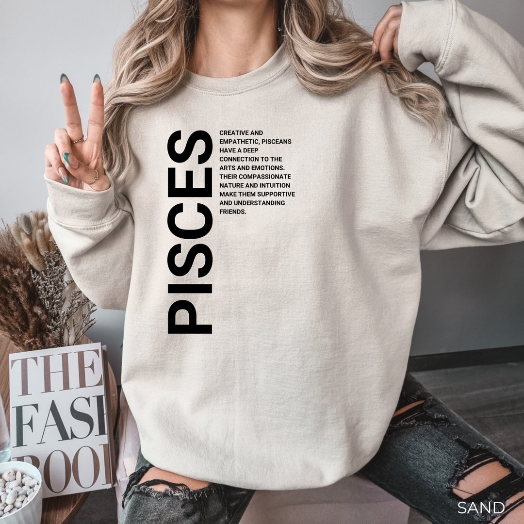 Zodiac Sweatshirt, Pisces Shirt, Gift for Friend, Horoscope Shirt ...