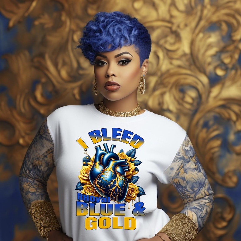 I Bleed Blue & Gold - Etsy