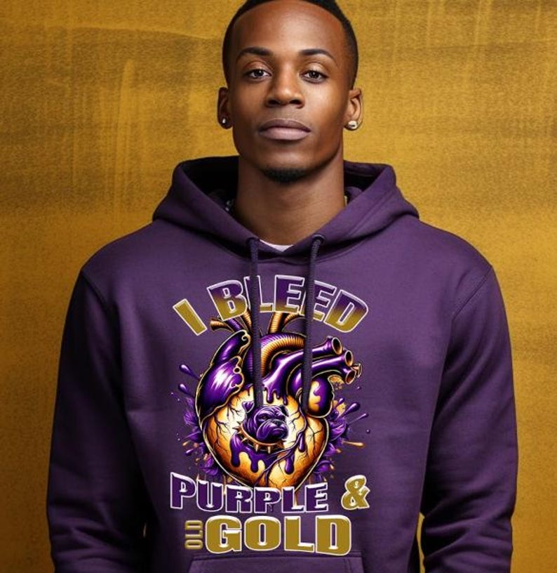 I Bleed Purle & Gold PNG File | Digital File | Black Fraternity - Etsy