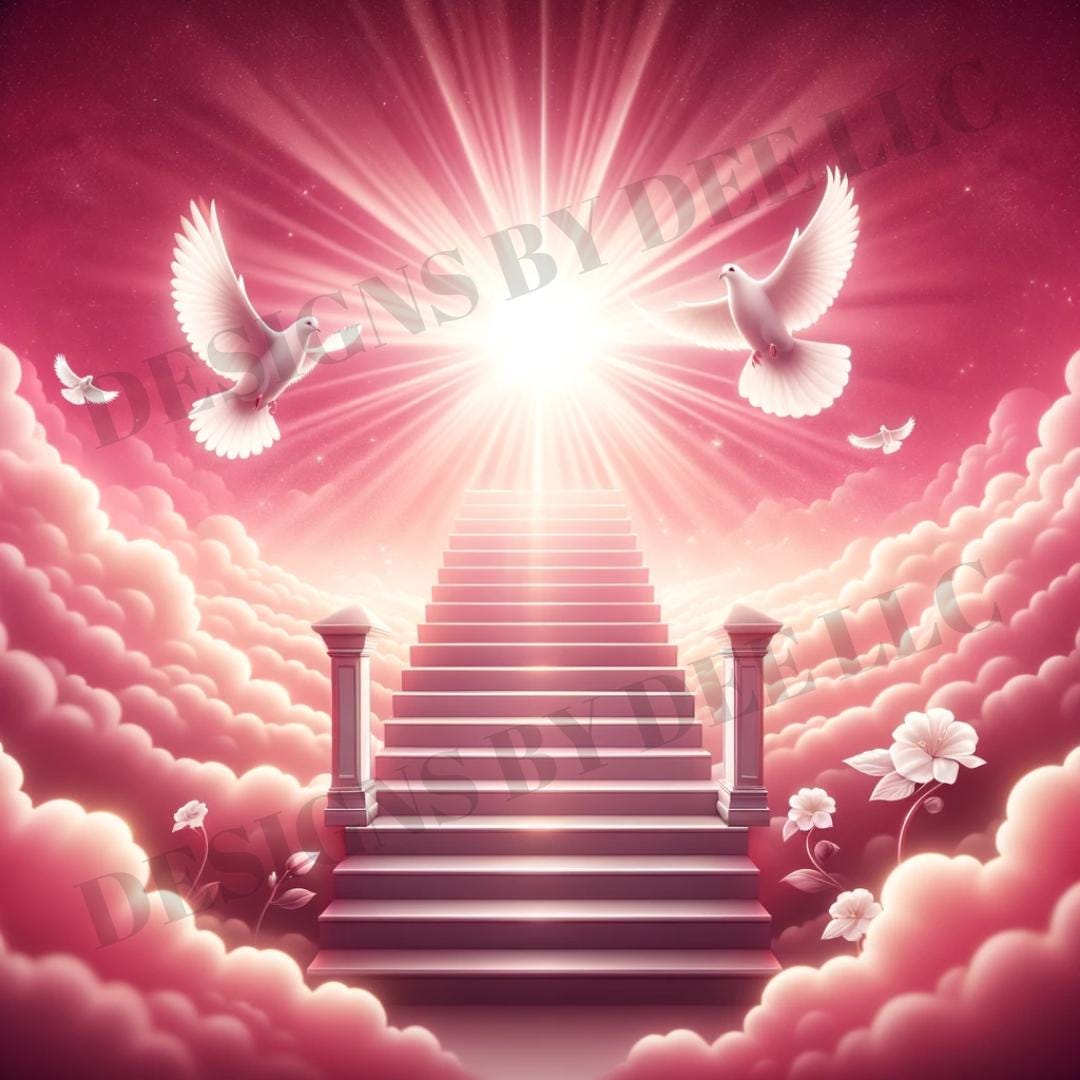 Red Stairway to Heaven - Etsy