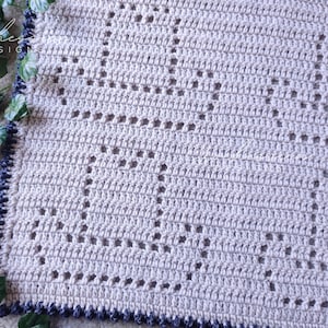 Cowboy Hat Crochet Blanket Pattern, Filet Afghan (PDF Download) - Etsy