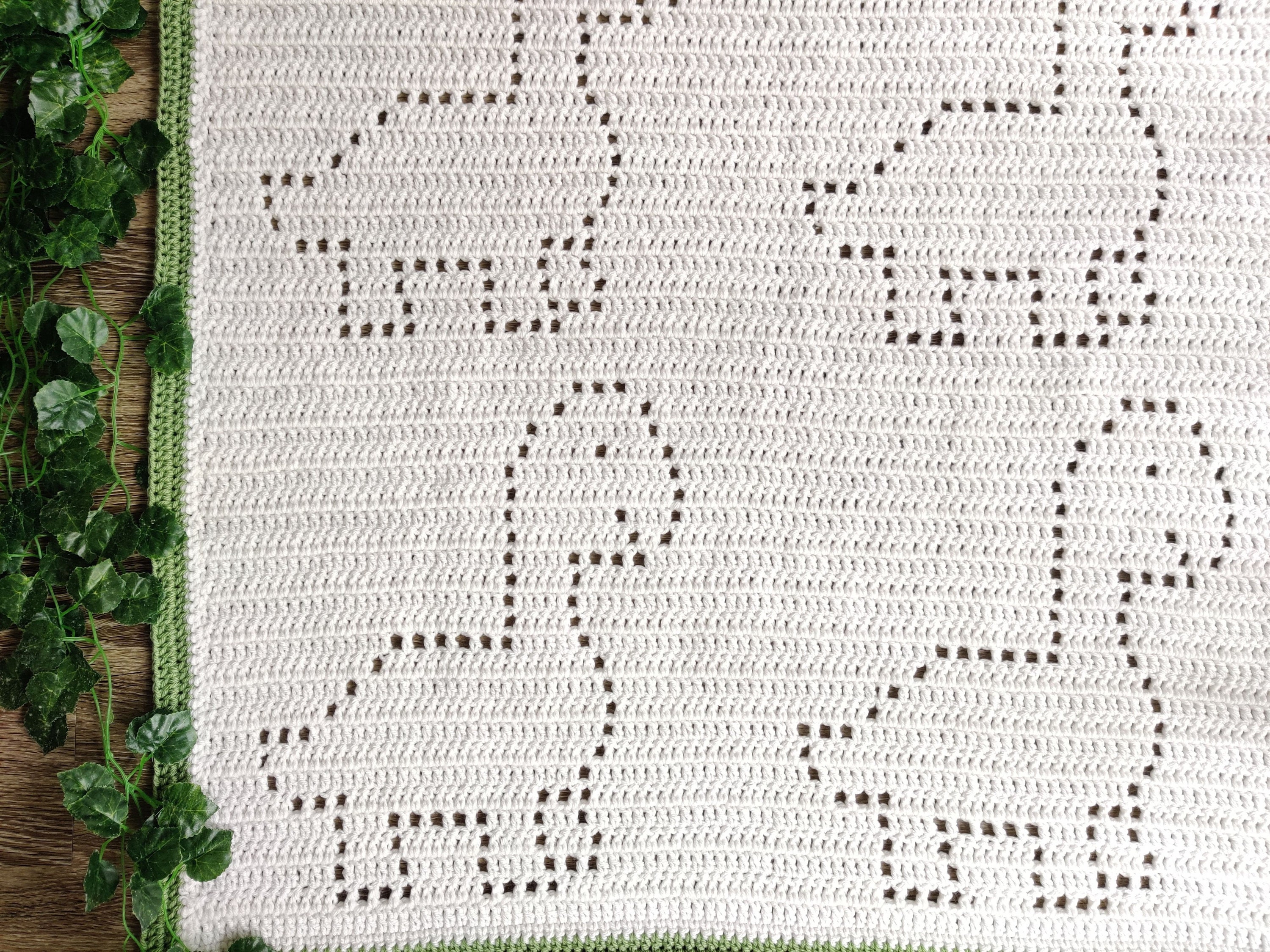 Dinosaur Crochet Blanket Pattern | Baby Filet (PDF Pattern) - Etsy