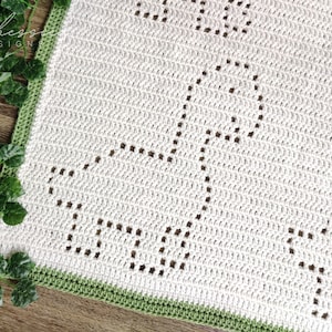 Dinosaurs Crochet Blanket Pattern | Baby Shower Newborn Gift | Handmade ...
