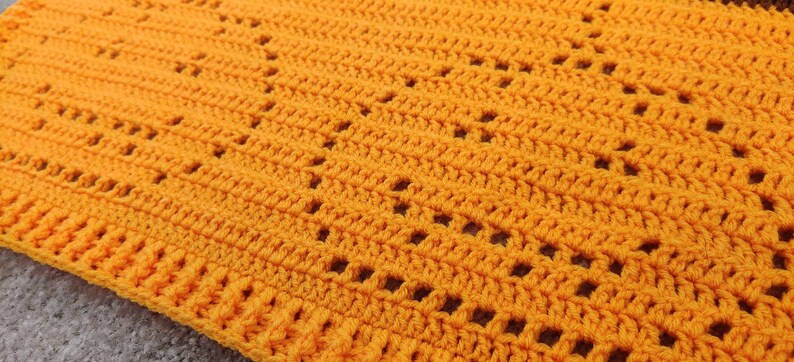 Spooky Pumpkin Filet Crochet Blanket Halloween Special - Etsy