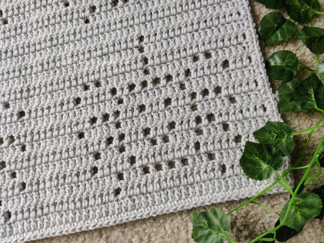 Spider Filet Crochet Blanket, Halloween Special Written Pattern, Easy ...