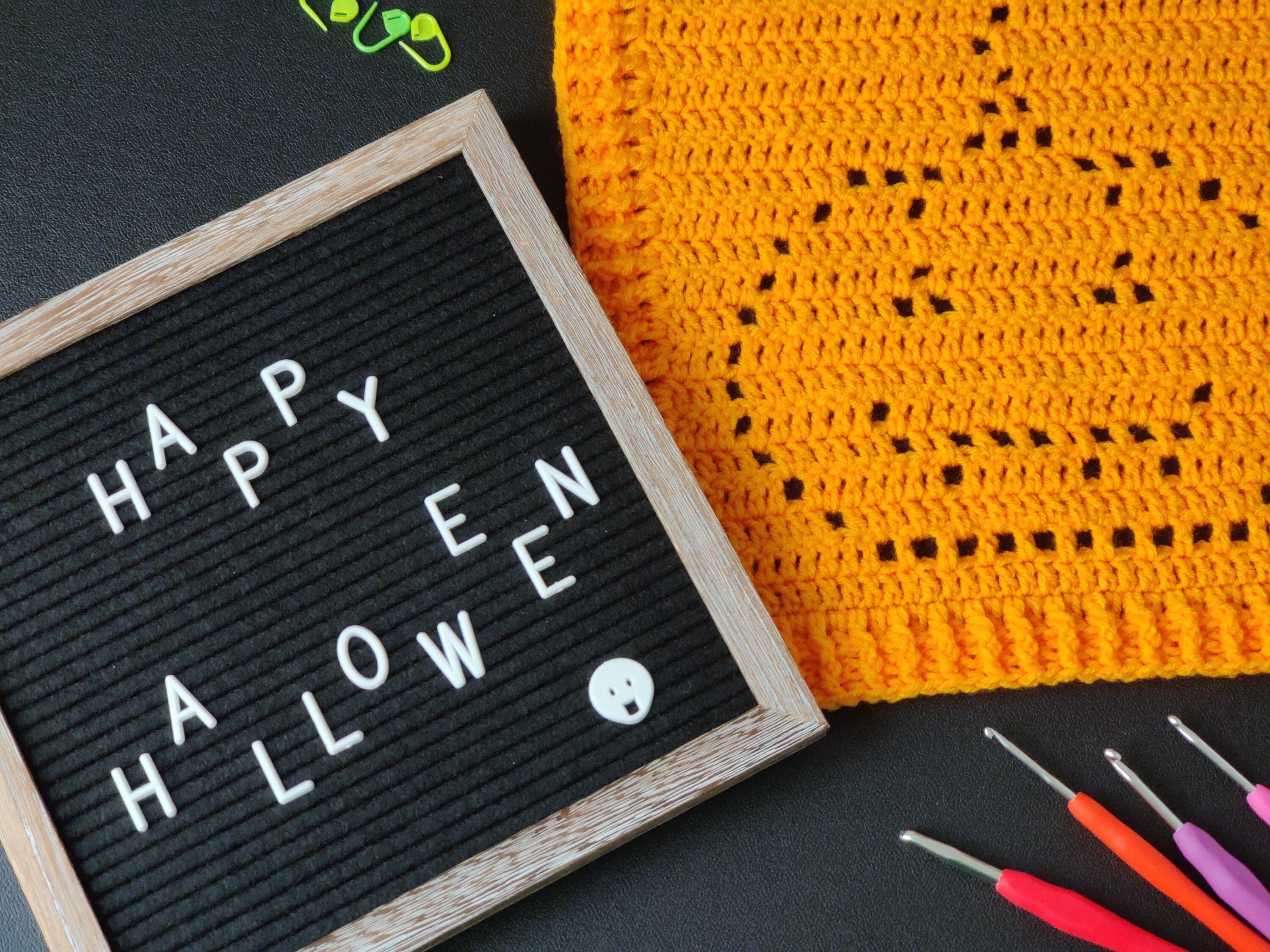 Spooky Pumpkin Filet Crochet Blanket Halloween Special - Etsy