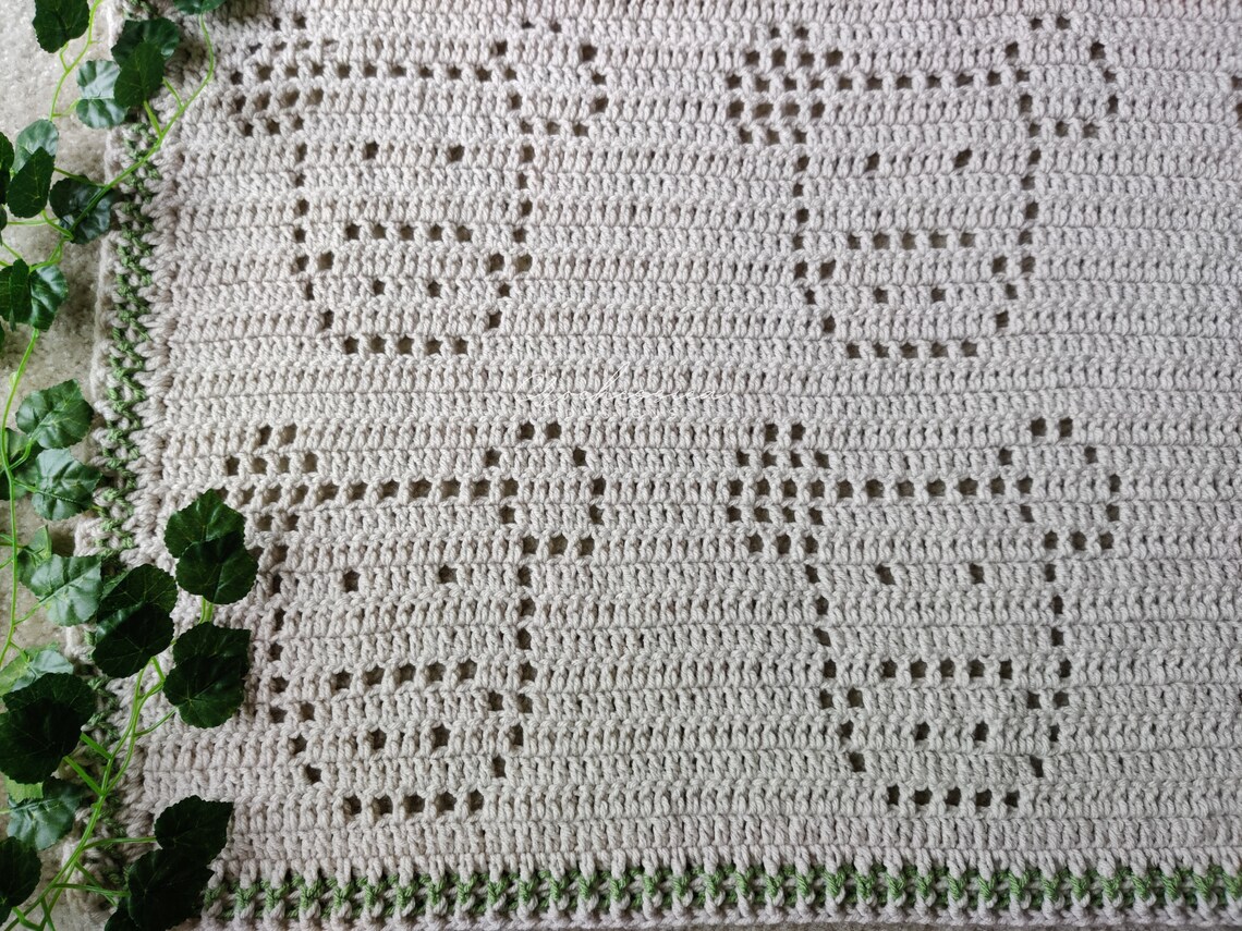 Kobe cow Filet Crochet Written Pattern Instant Downloadable - Etsy