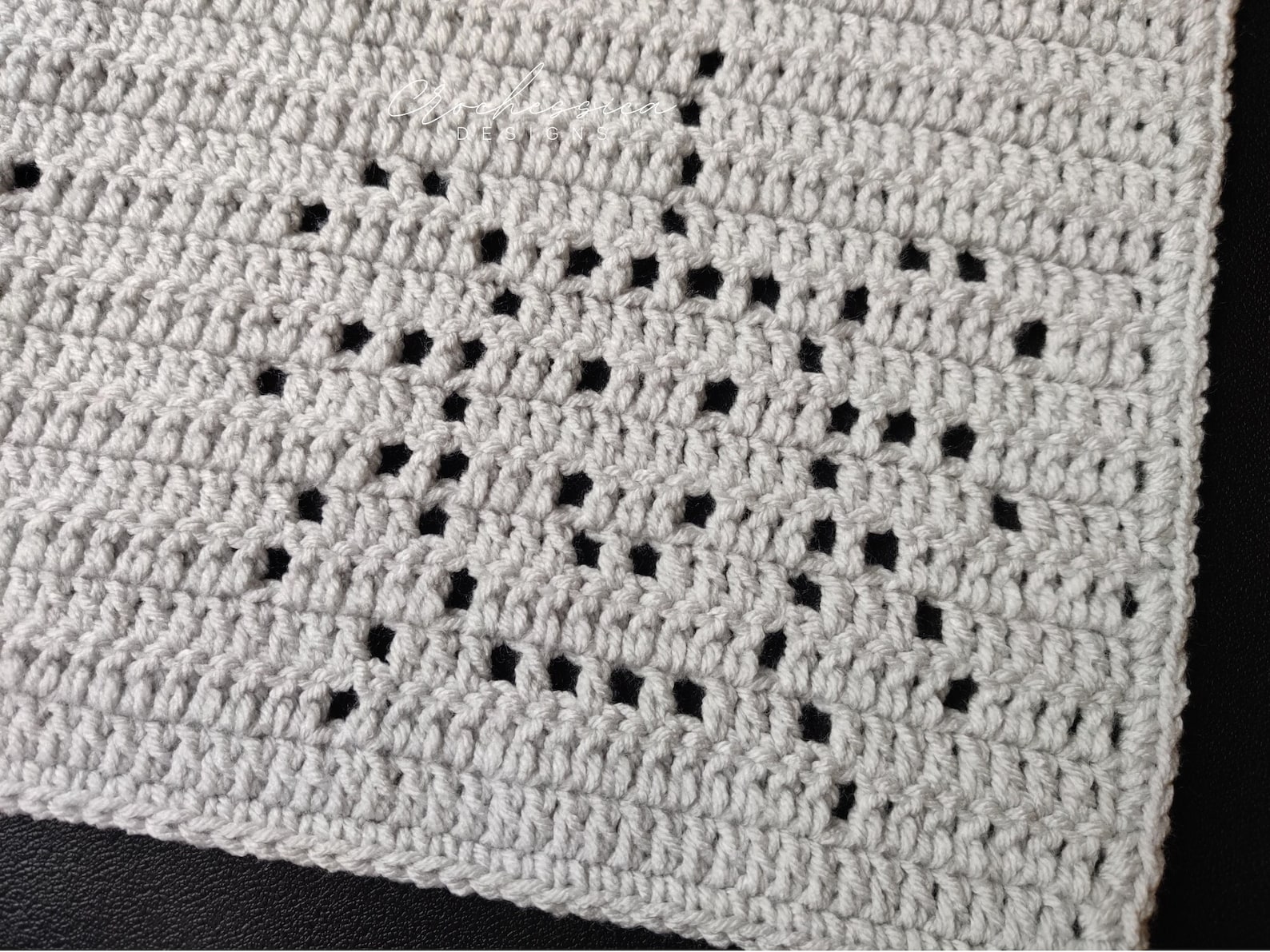 Spider Filet Crochet Blanket, Halloween Special Written Pattern, Easy ...