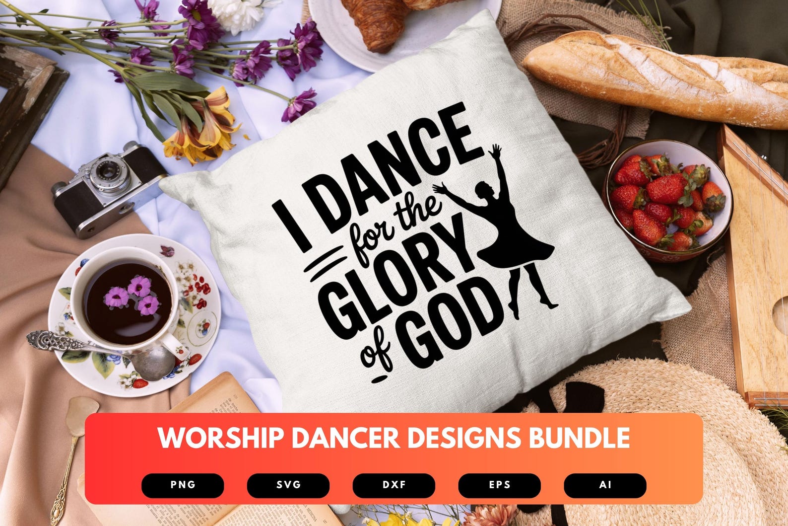Worship Dancer SVG Bundle | Praise Dance Clipart, Christian Dance Cut ...