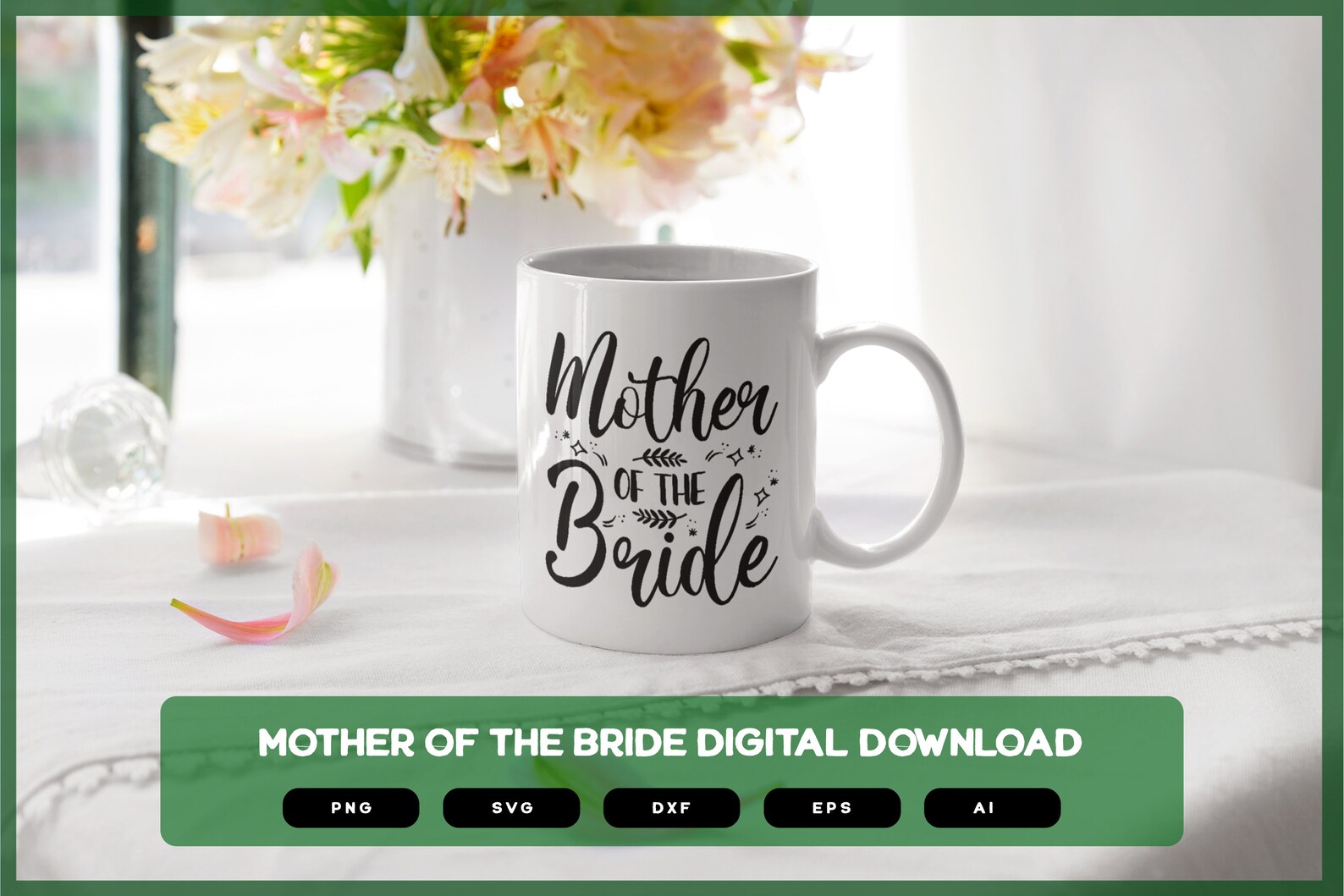 Mother of the Bride Bride Mom Bride Wedding SVG - Etsy