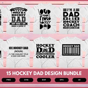 Hockey Dad Design Bundle Hockey Dad Hockey Dad SVG - Etsy