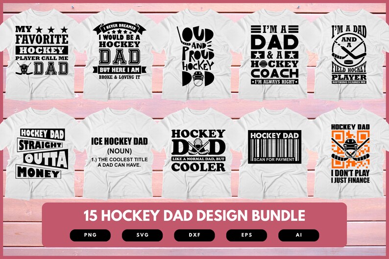 Hockey Dad Design Bundle Hockey Dad Hockey Dad SVG - Etsy