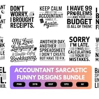 Accountant SVG PNG Bundle, Accounting Svg, School Bookkeeper Svg, CPA ...