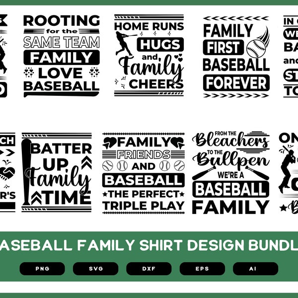 Funny Family Baseball Shirt Svg - Etsy