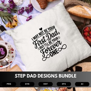 Step Dad SVG Bundle | Blended Family Quotes, Fatherhood Clipart ...