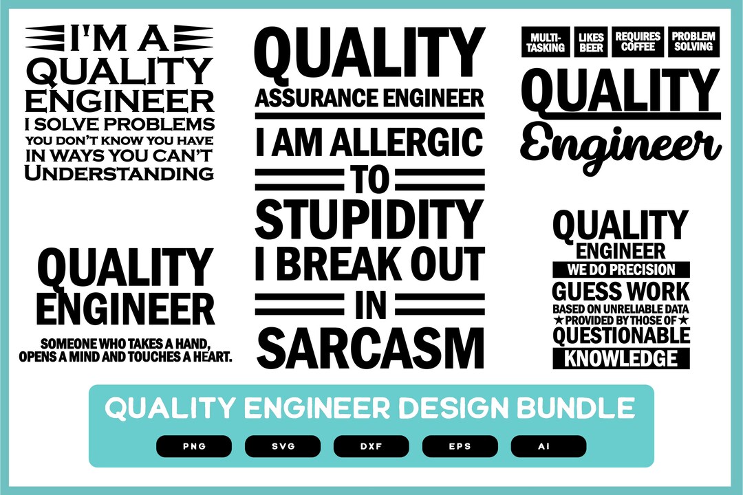 Quality Engineer Design Bundle | Quality Design | Quality Engineer ...