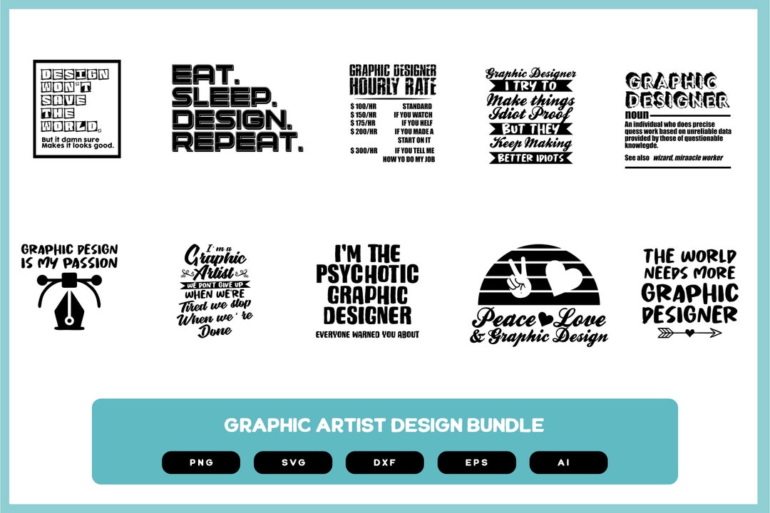Graphic Designer Design Bundle | Graphic Artist | Graphic Artist Shirt ...