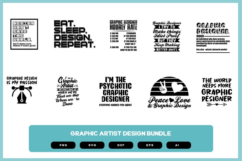 Graphic Designer Design Bundle | Graphic Artist | Graphic Artist Shirt ...