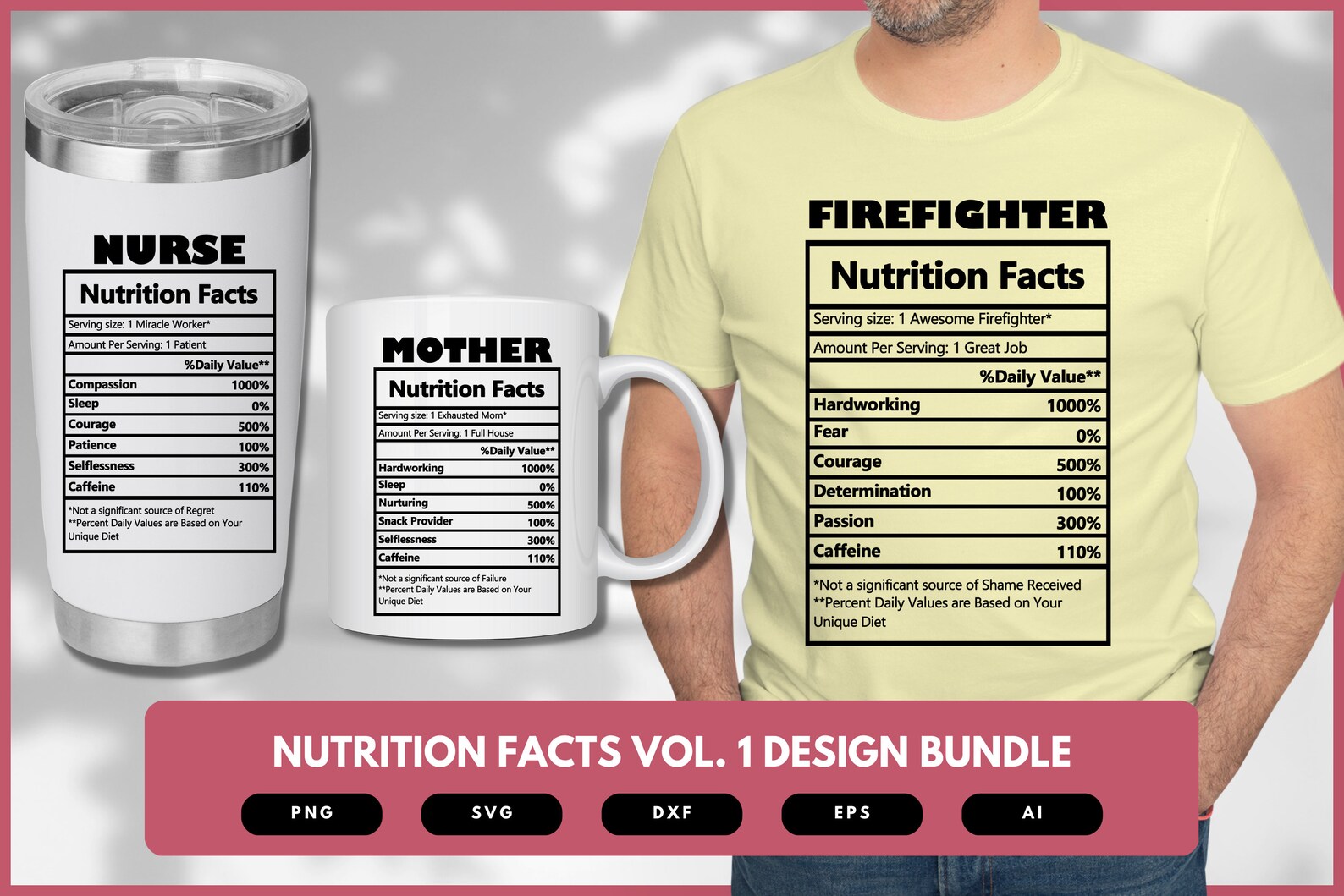 Nutrition Facts Design Bundle Volume 1 | Nutrition Facts SVG ...
