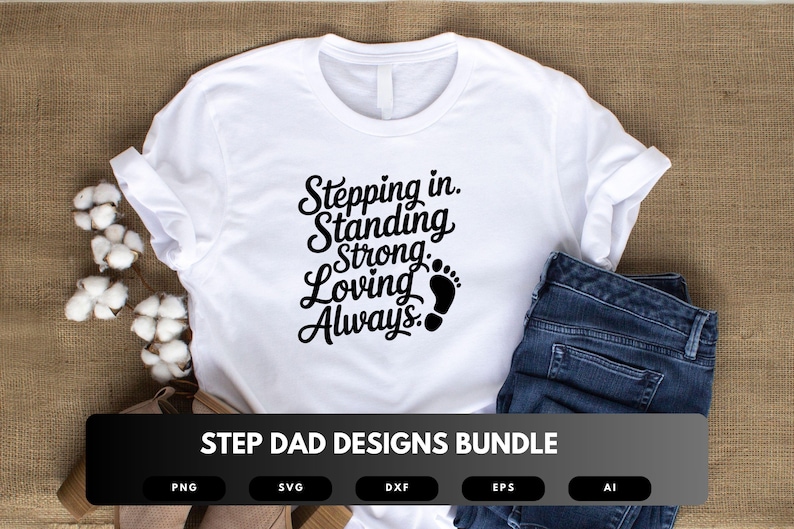 Step Dad SVG Bundle | Blended Family Quotes, Fatherhood Clipart ...