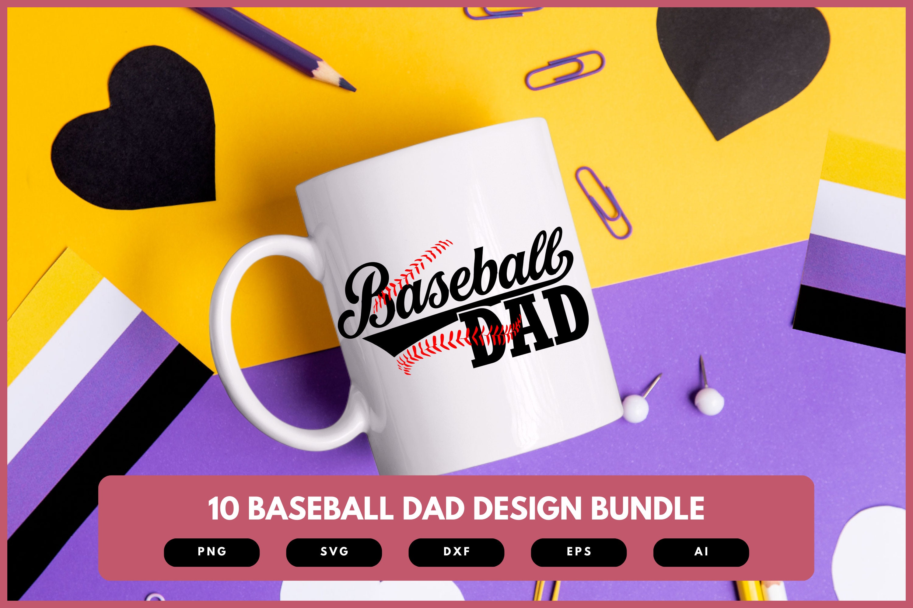 Baseball Dad Design Bundle | Baseball | Baseball Dad SVG | Baseball Dad ...
