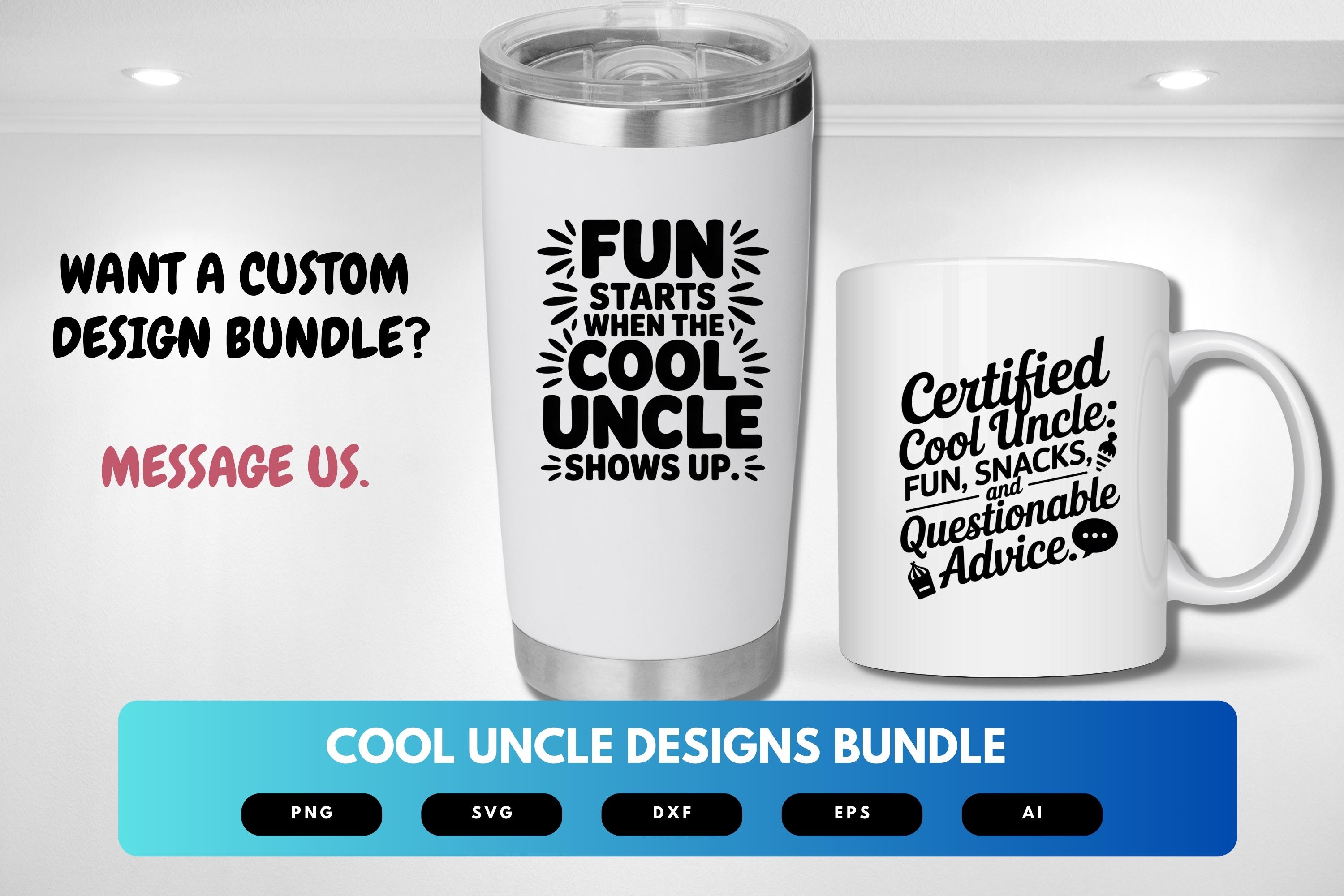 Uncle SVG Bundle | Funny Uncle Quotes & Funcle Life Cut Files for ...