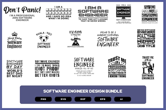 Software Engineer Design Bundle Software Engineer Shirt | Etsy