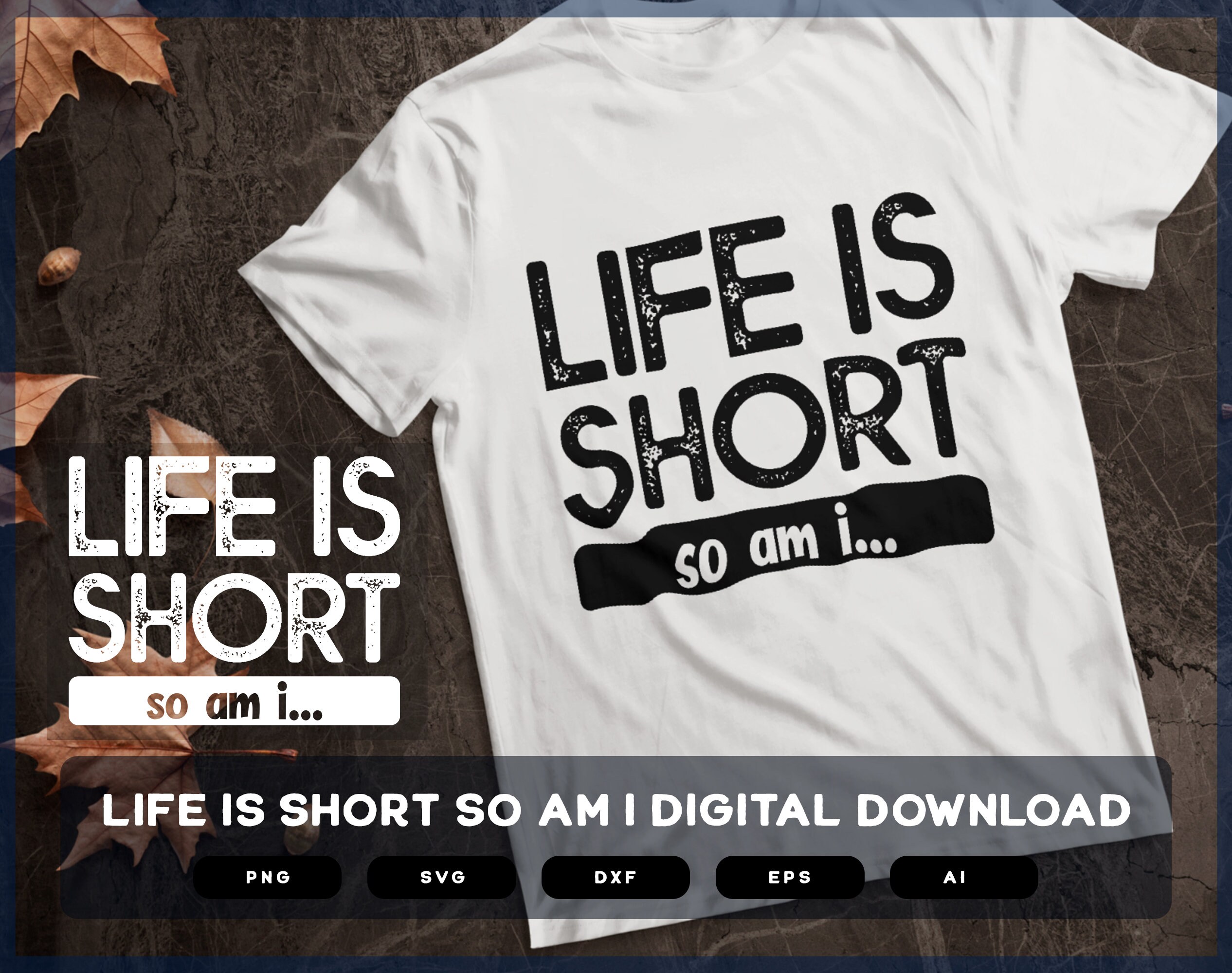 Life Is Short So Am I Life Is Short So Am I SVG Life Is | Etsy