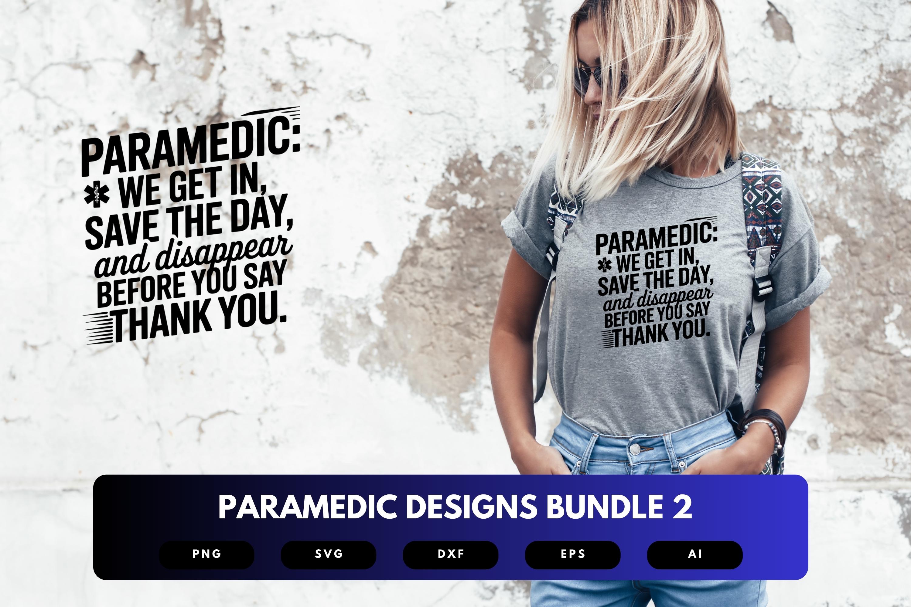 Paramedic SVG Bundle | EMT Clipart, First Responder Silhouette Cut ...