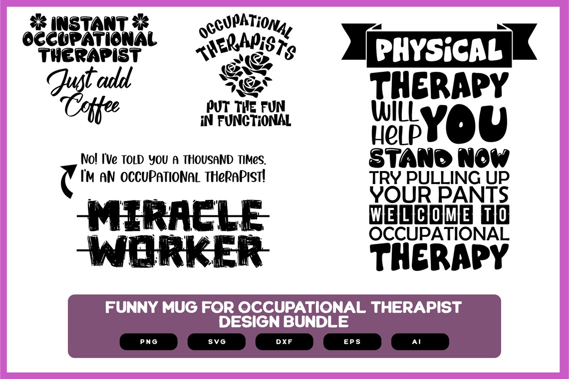 Funny Occupational Therapist Occupation Therapist Sayings - Etsy